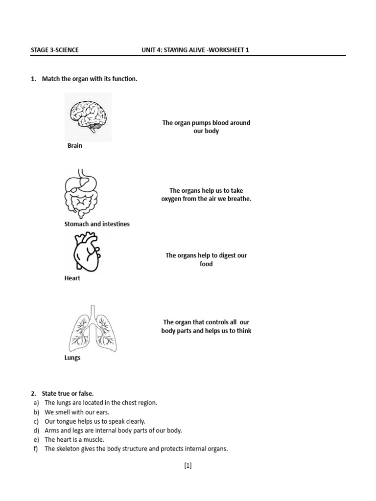 CAMBRIDGE PRIMARY SCIENCE 3 - Unit4 Staying Alive - 4.1 Human Body ...