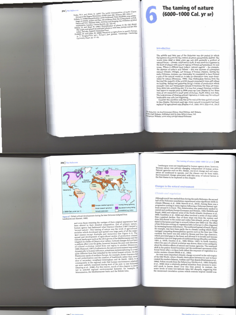 The Holocene - CH 6 | PDF | Sahara | Earth Sciences