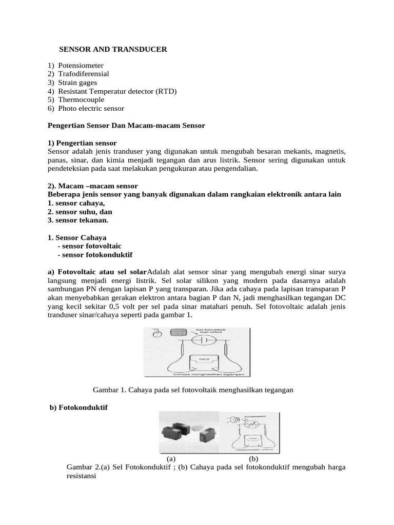 14. SENSOR DAN TRANSDUSER | PDF