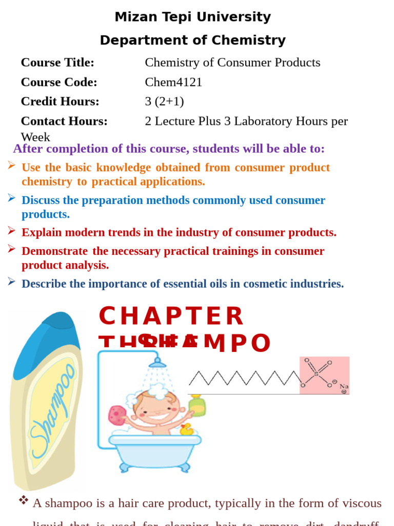 Chemistry of Consumer Product 2 | PDF | Surfactant | Sunscreen