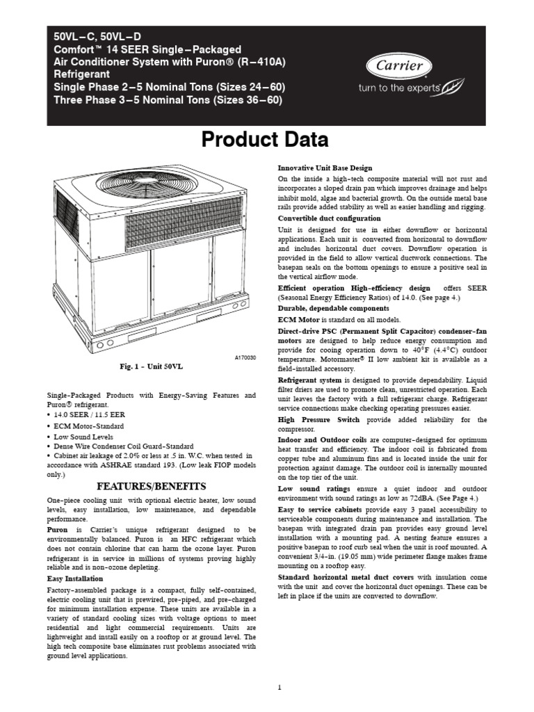 50VL-21PD | PDF | Duct (Flow) | Building Automation