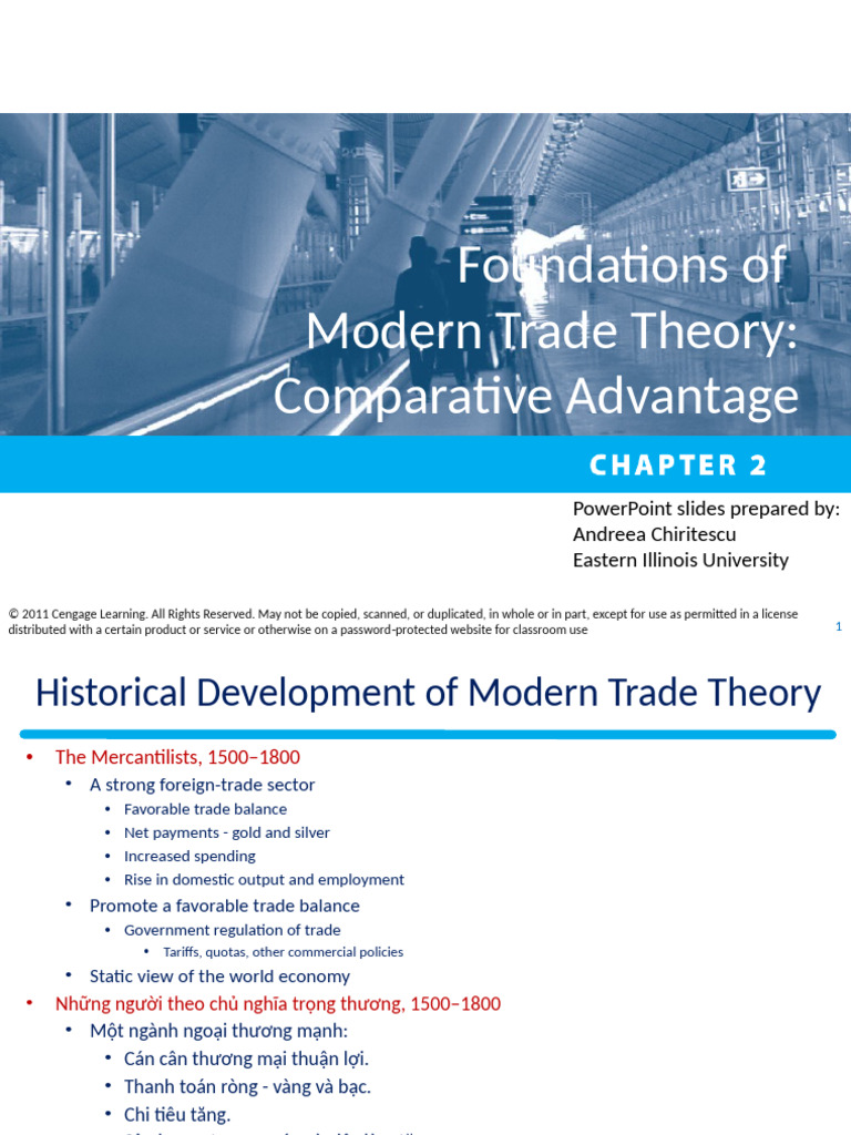 Chapter 02 Foundations of Modern Trade Theory - Comparative A | PDF