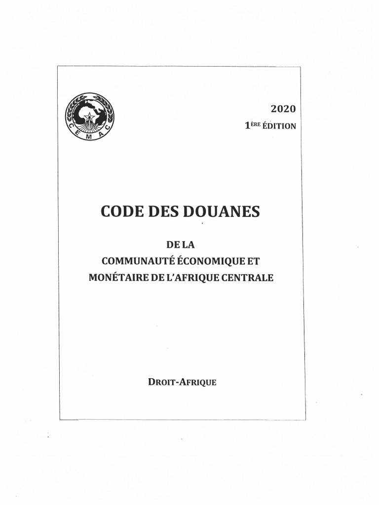 Code Douanes 1 100 | PDF