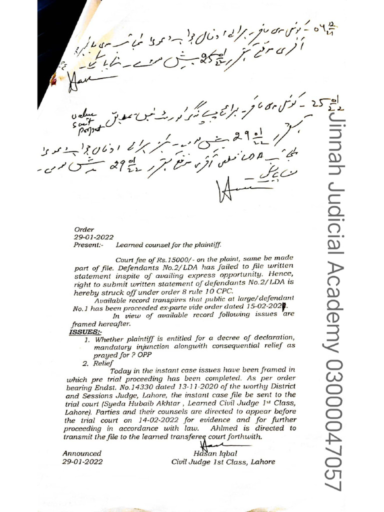 Order 8 Rule 10 Right Struck Off | PDF