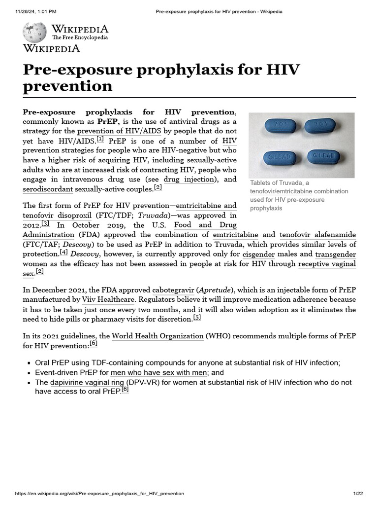 Understanding HIV PrEP: Guidelines and Uses | PDF | Health Care ...