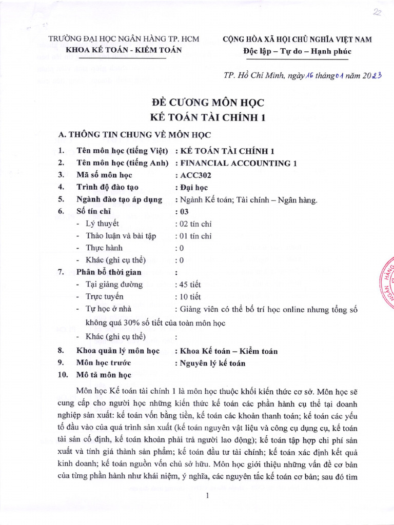 Decuong ACC302 | PDF