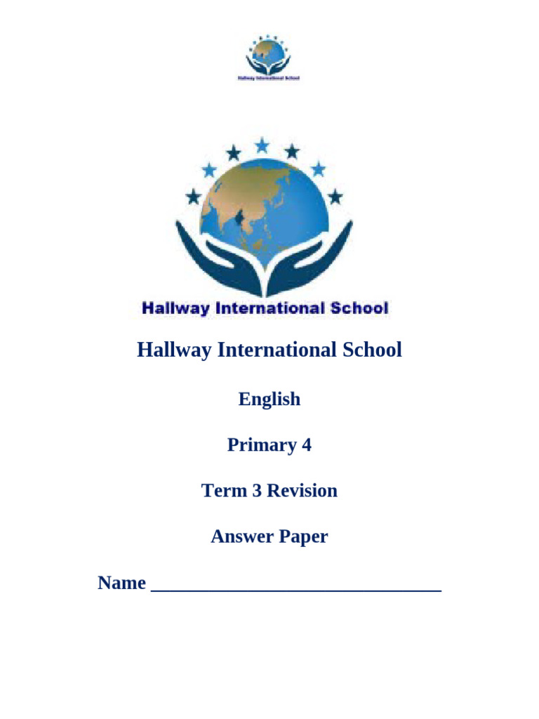 Answer Paper Template P4 Eng T3 Assessment 202324 | PDF