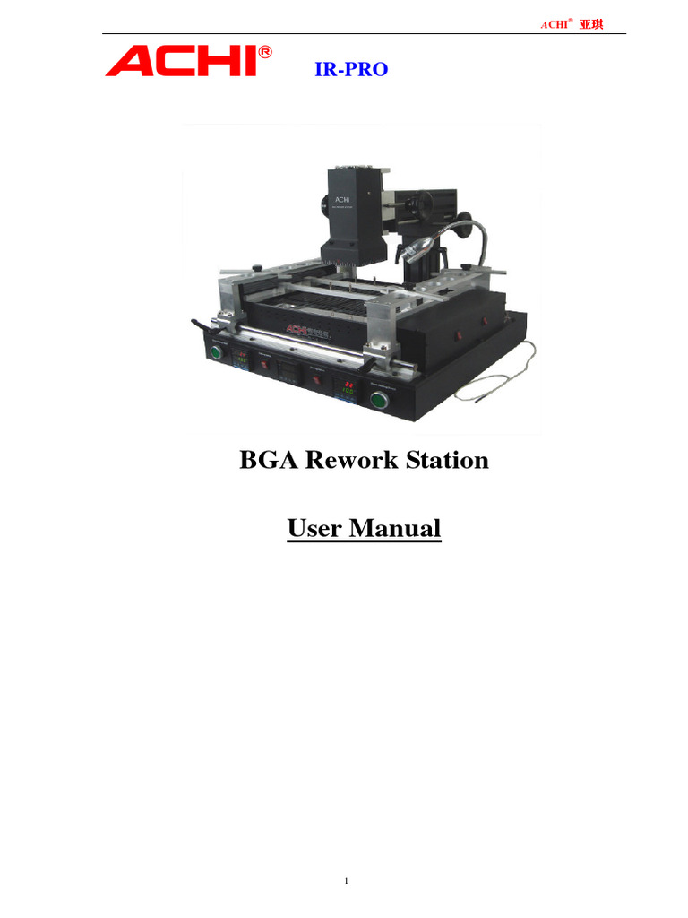 ACHI IR PRO Manual-English | PDF | Manufactured Goods | Electricity