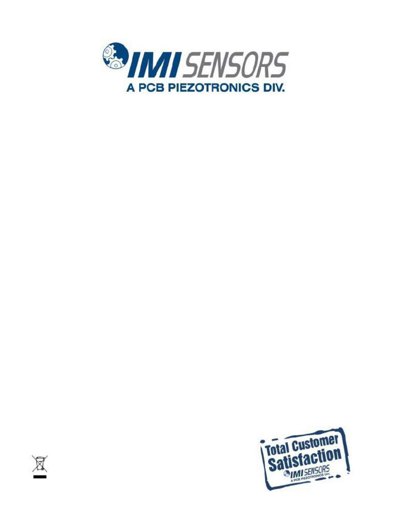 Equipment Datasheet For PCB Sensors | PDF | Accelerometer | Calibration