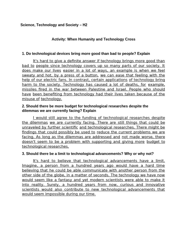 When Humanity and Technology Meet | PDF