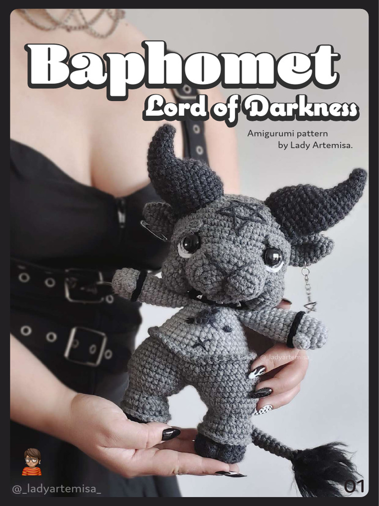Amigurumi Baphomet Pattern | PDF | Crochet | Embroidery