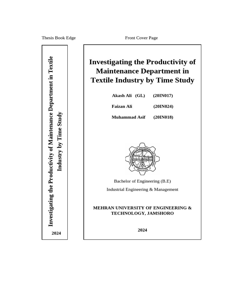FYP Thesis Updated Write Up-2 | PDF | Lean Manufacturing | Methodology
