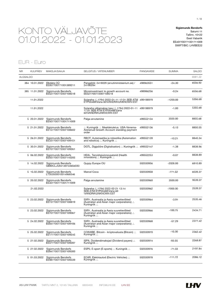 LVH BANK 8 СТР | PDF