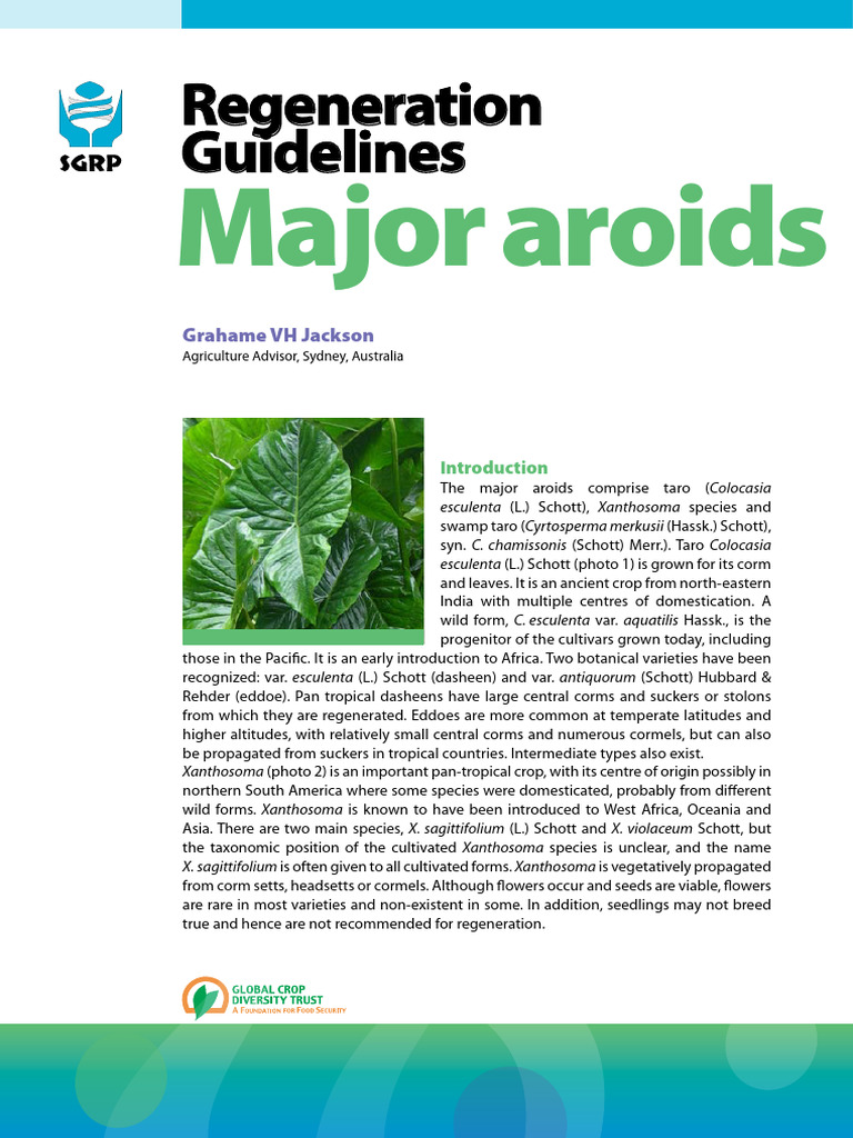 Major Aroids ENG | PDF | Mulch | Soil