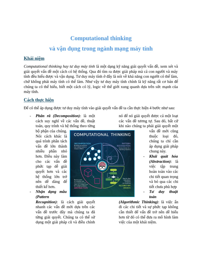 Computational Thinking | PDF