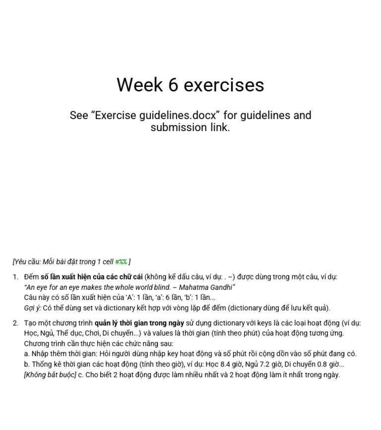 w06 Exercises | PDF