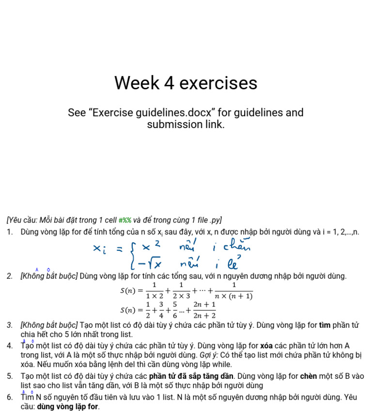 w04 Exercises | PDF
