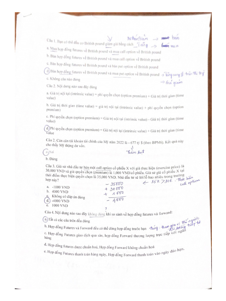 Giai de Thi Nam Truoc | PDF