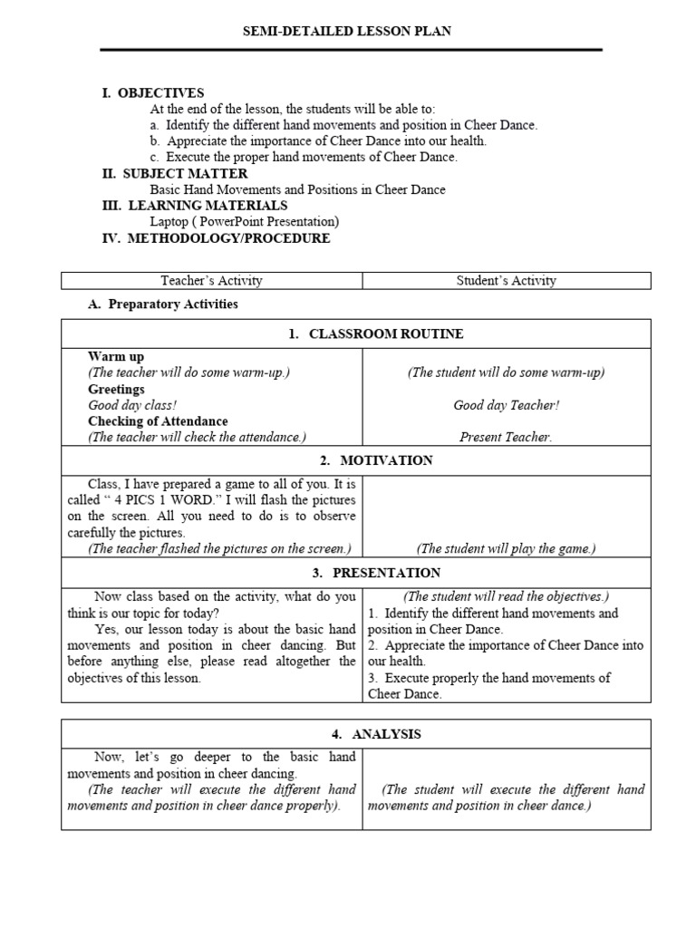 Lesson Plan | PDF | Teachers | Lesson Plan