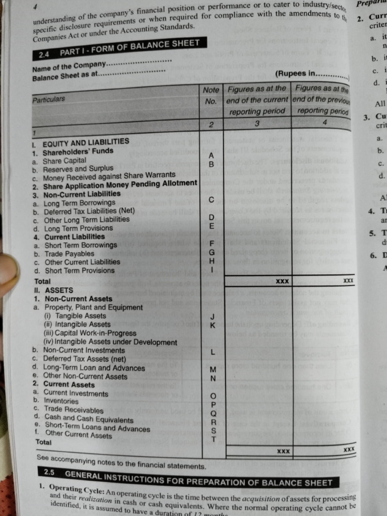 sch 3 format | PDF | Balance Sheet | Debt