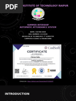 Smart Attendance System Project | PDF | Databases | Computing