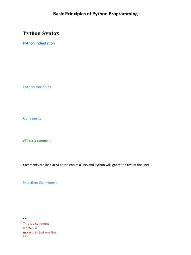 Basic Principles of Python Programming | PDF | Python (Programming ... Basic Principles of Python Programming | PDF | Python (Programming ...