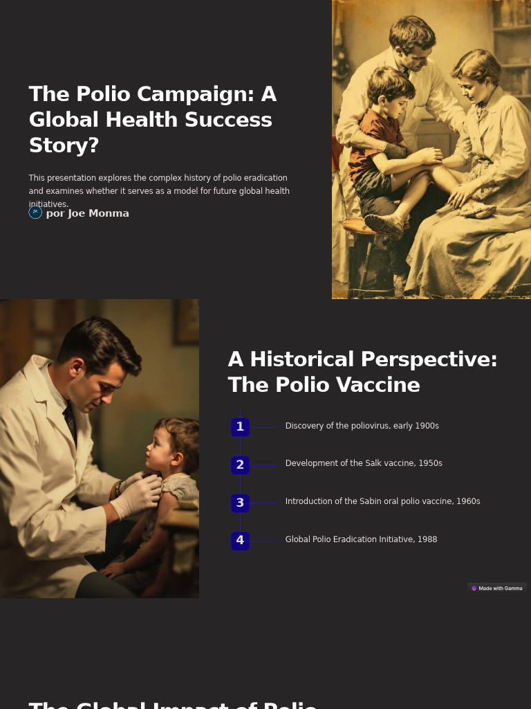 The Polio Campaign A Global Health Success Story | PDF