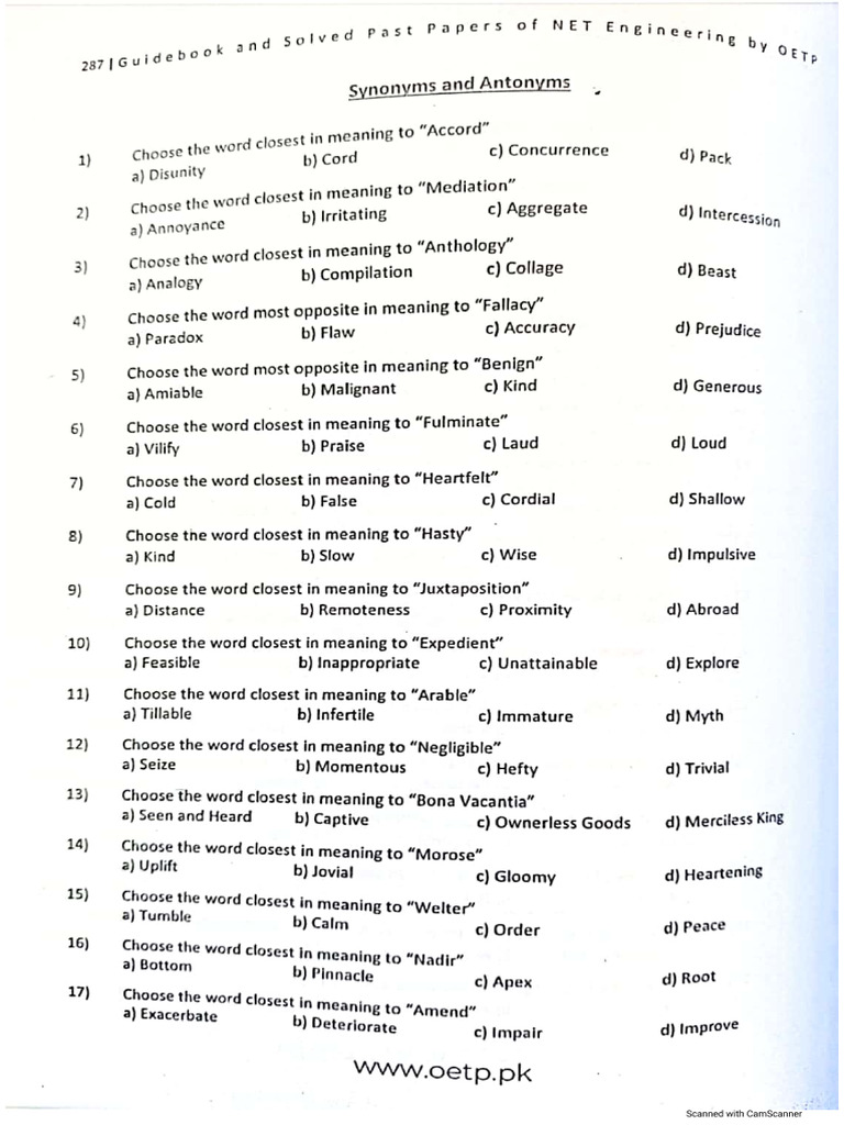 OETP 3rd Edition Engineering NET | PDF
