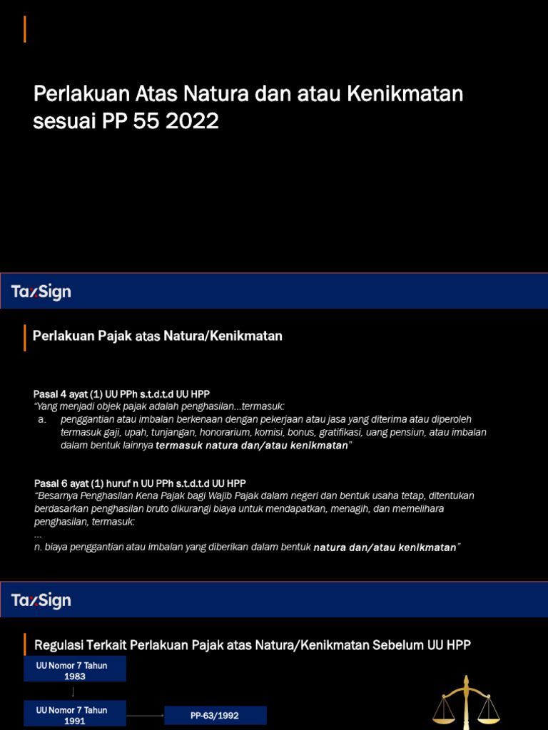 Natura Dan - Atau Kenikmatan Sesuai PP 55 2022 | PDF
