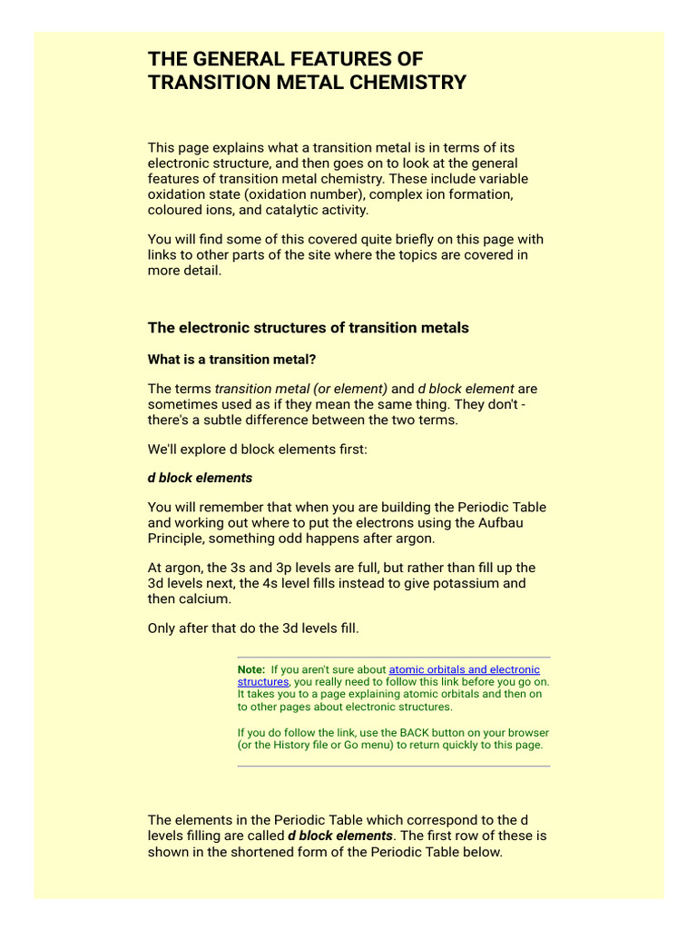 introducing transition metals_1667378781612 | PDF | Catalysis ...