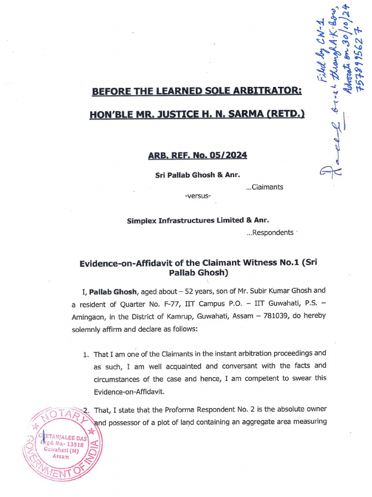 Evidence Pallab Ghosh | PDF