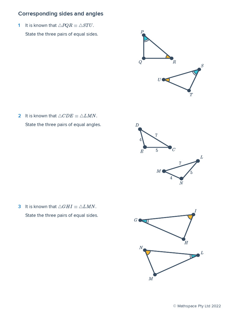 8.04 Using Triangle Congruence - Worksheet | PDF | Triangle | Euclidean ...