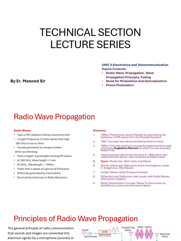 LEC 37_46402312_2024_12_05_15_58 | PDF | Radio Wave | Radio Propagation