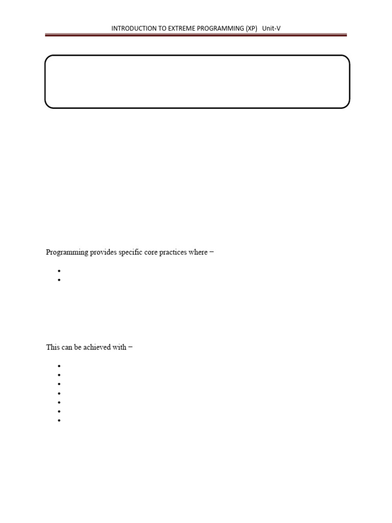 Agile Unit 5 Pdf Agile Software Development Software Development