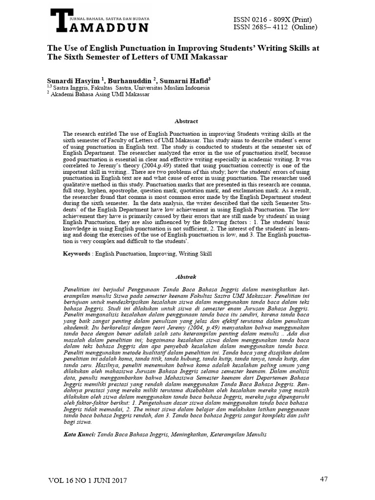 50-Full-Text Article-86-1-10-20200210 | PDF | Punctuation | Comma