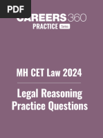 MHCET 3-Year LLB Sample Paper | PDF | Restorative Justice | Legal Liability