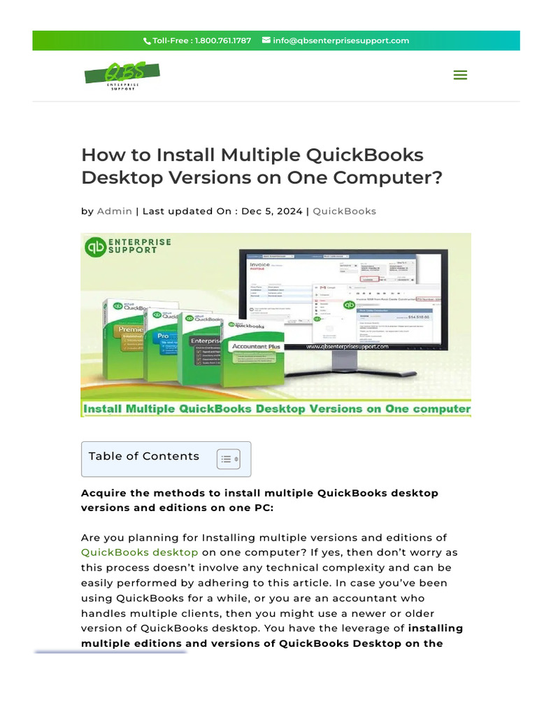 How to Install Multiple QuickBooks Desktop Versions on One Computer ...
