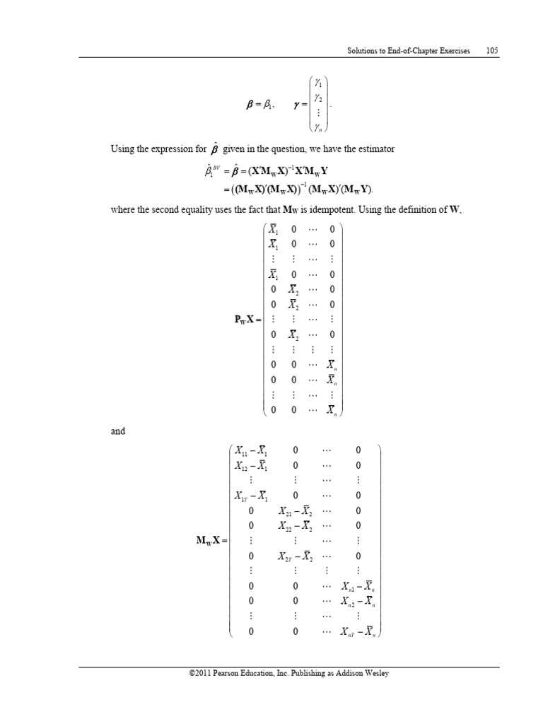 Solution manual for Introduction to Econometrics 11 | PDF Solution manual for Introduction to Econometrics 11 | PDF