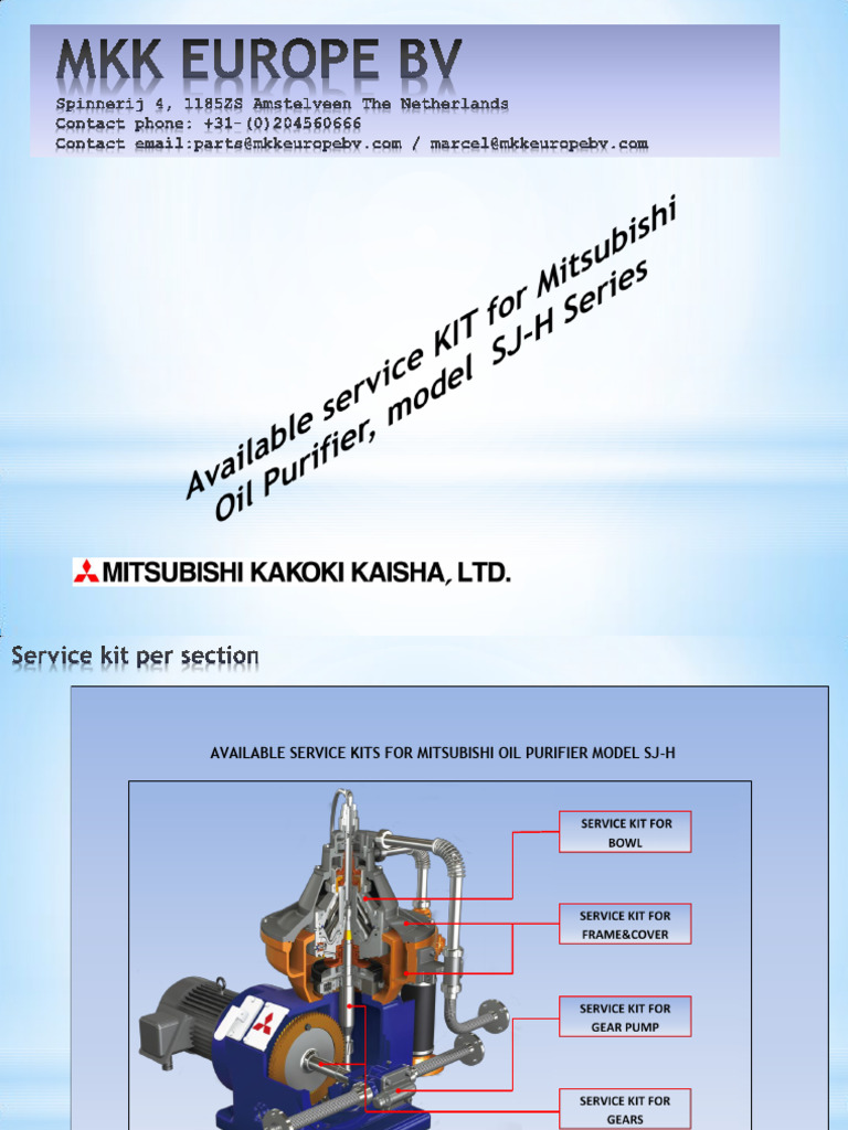 Stock Service Kits Purifier H Model | PDF | Bearing (Mechanical) | Washer (Hardware)