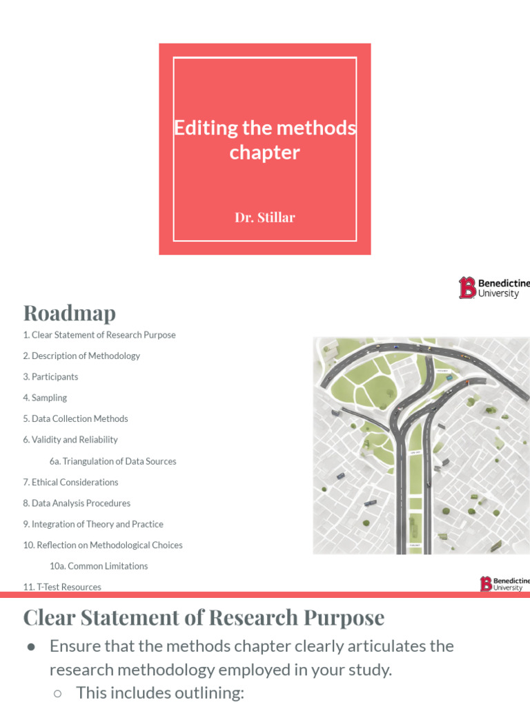 Editing The Methods Chapter | PDF | Statistics | Methodology