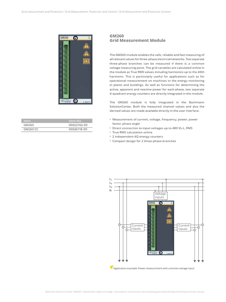 GM260_en | PDF | Root Mean Square | Electrical Grid