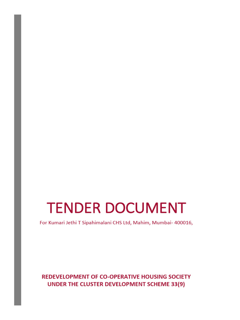 Navjivan Final Tender Document | PDF | Common Law | Private Law