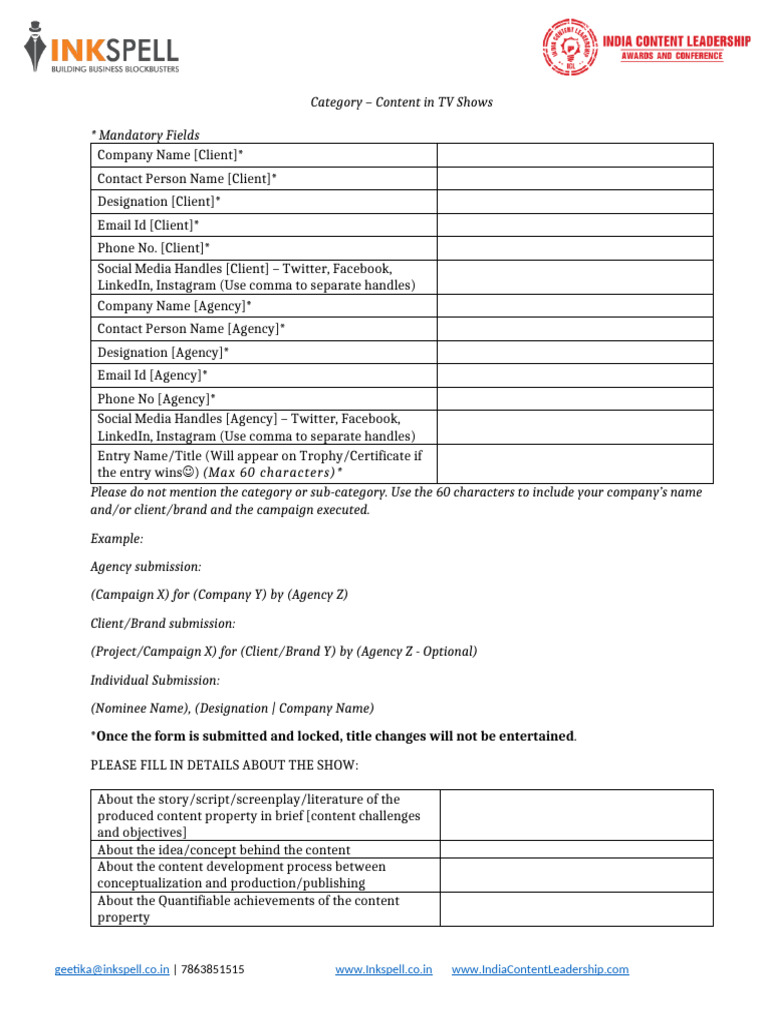 ICL (Offline Form) - Content in TV Shows | PDF | Software | Digital ...