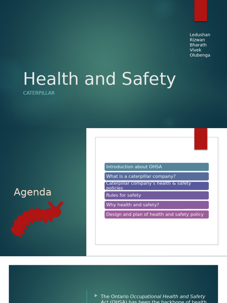 Health and safety ppt | PDF | Occupational Safety And Health | Safety