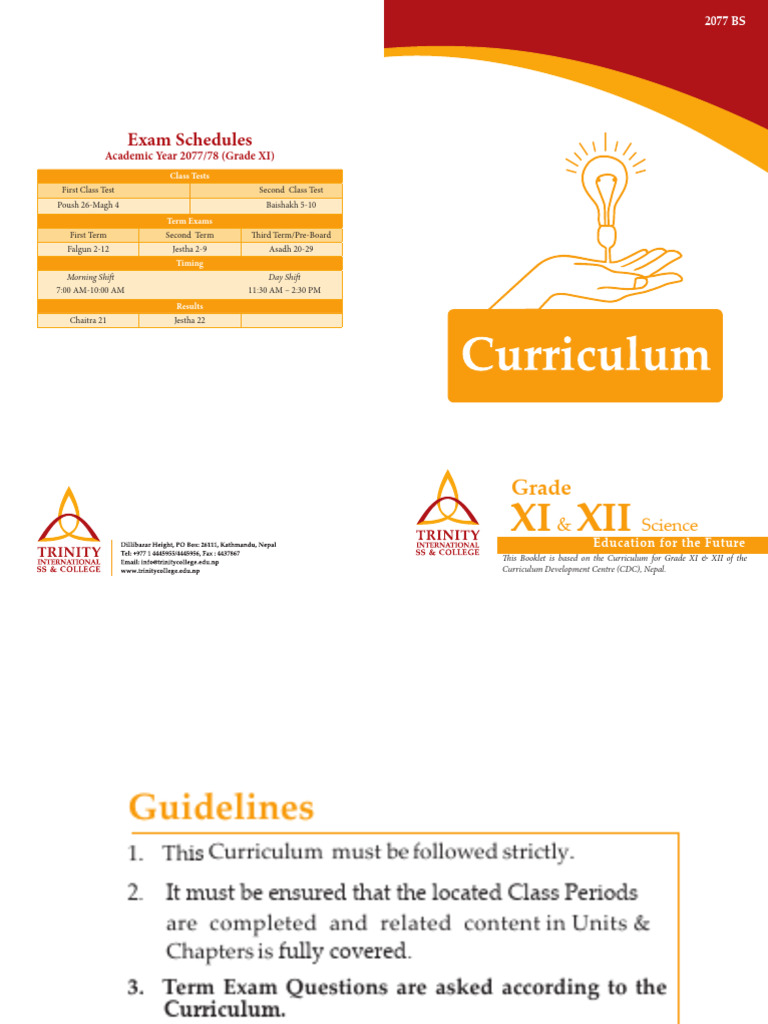 Xi Science Final Curriculum | PDF | Curriculum | Science