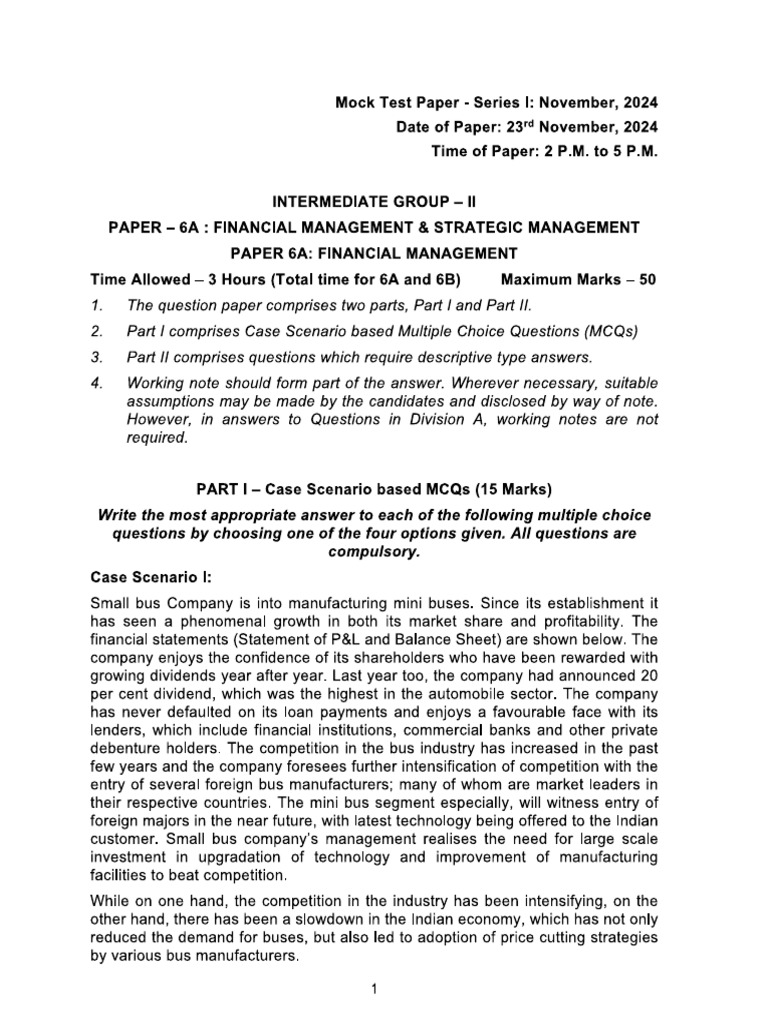 FM SM MTP1 2025 | PDF