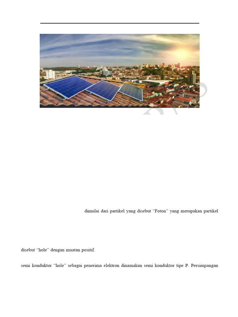 Instalasi dan Cara Kerja Panel Surya | PDF