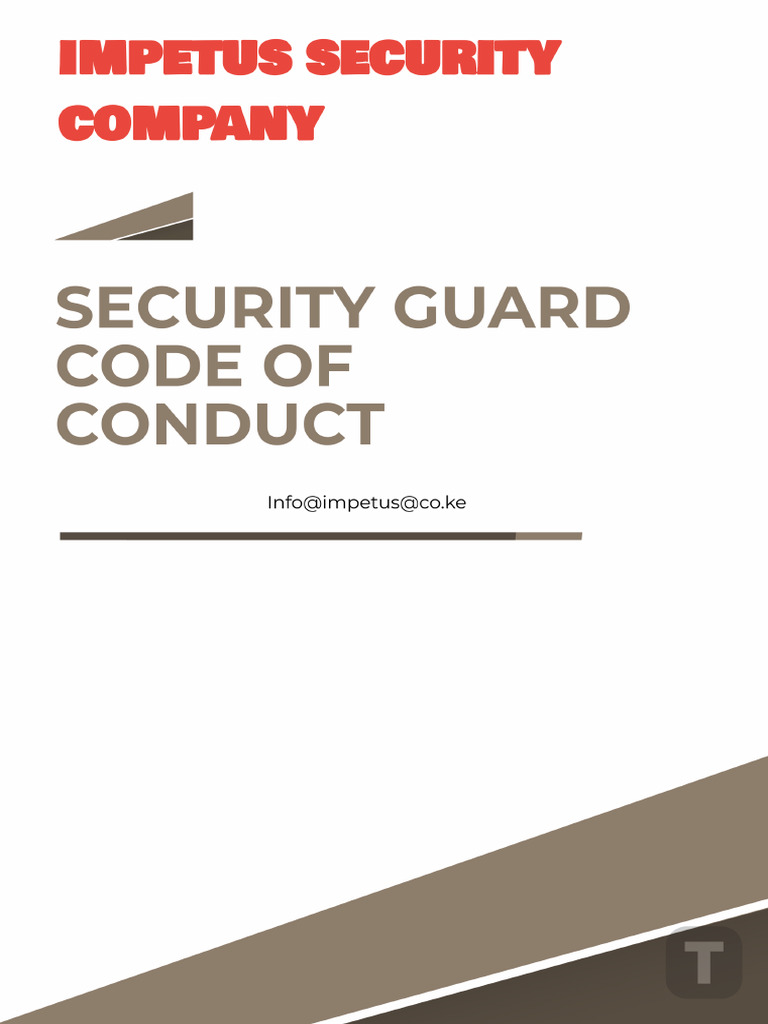 Impetus Security Guard Code of Conduct | PDF