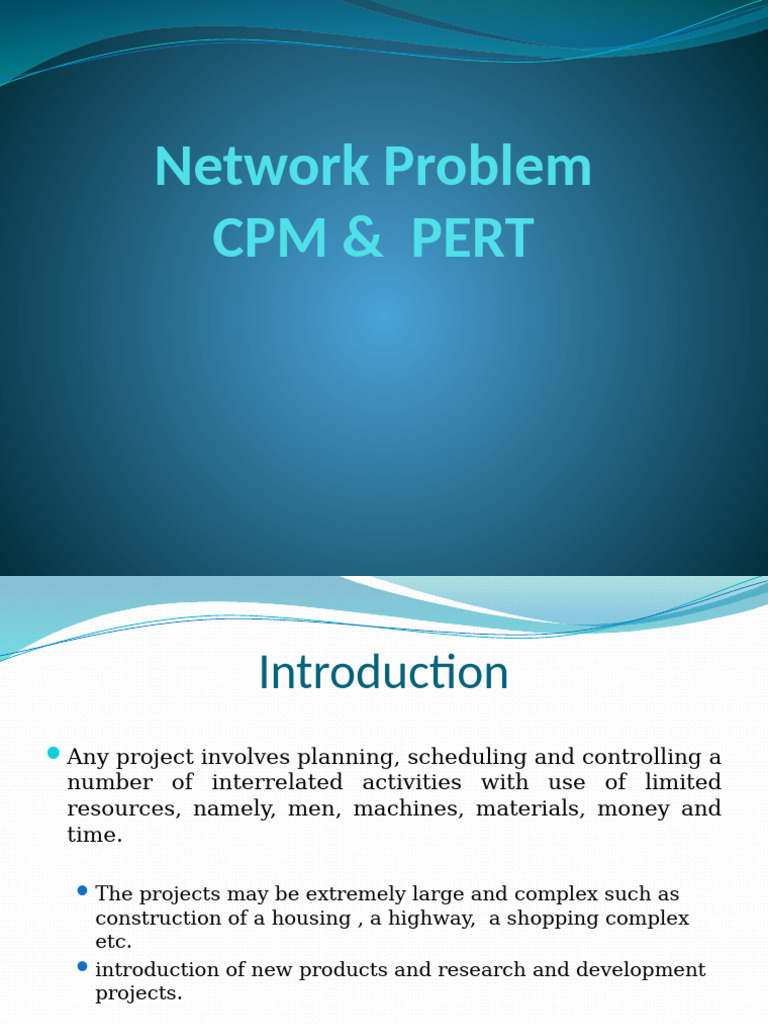 Cpm Pert and Crashing | PDF