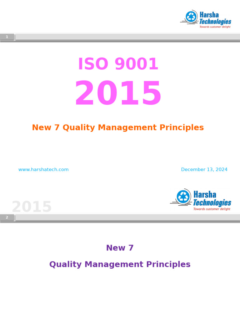 00F New 7 QMS Principles - Detail | PDF | Iso 9000 | Quality Management